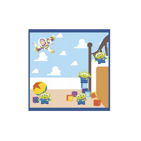 マル2305003200  【ピクサーキャラクター】湯上げタオル【アンディのおへや】【エイリアン】【トイストーリー】【バズ】【ウッディ】【ピクサー】【ディズニー】【映画】【アニメ】【タオル】【たおる】【バスタオル】【ガーゼ】【赤ちゃん】【ベ...