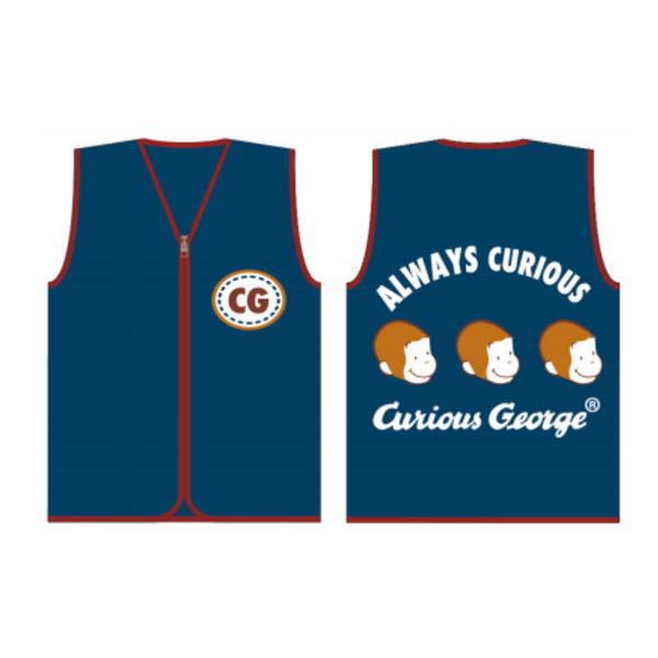 マル4765014800　【おさるのジョージ】ミニスリーパー【オールウェイズジョージ】【ジョージ】【ひとまねこざる】【Curious George】【絵本】【アニメ】【キャラクター】【スリーパー】【パジャマ】【ベスト】【ルームウェア】【ベビ...