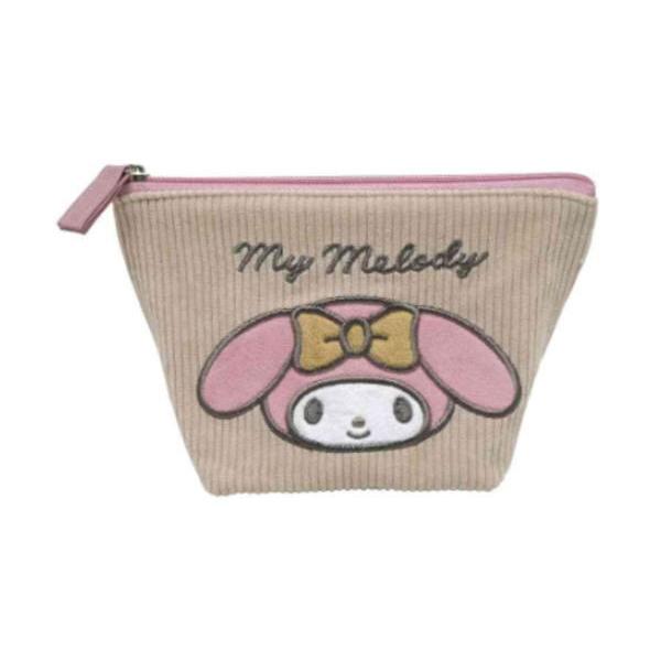 ケイSACO-FP-MY　【サンリオキャラクター】【コーデュロイシリーズ】船型ポーチ【マイメロディ】【マイメロちゃん】【マイメロ】【まいめろ】【サンリオ】【ケース】【ポーチ】【小物入れ】【収納】【メイク】【化粧】【コスメ】【雑貨】【グッズ】...
