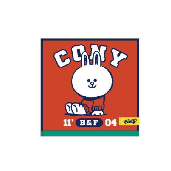 マル5585002400 【LINE FRIENDS】【ラインフレンズ】ミニタオル【バーシティ コニー】【コニー】【ライン】【アプリ】【スタンプ】【タオル】【たおる】【ハンカチ】【ハンドタオル】【雑貨】【グッズ】【かわいい】【LINE FR...