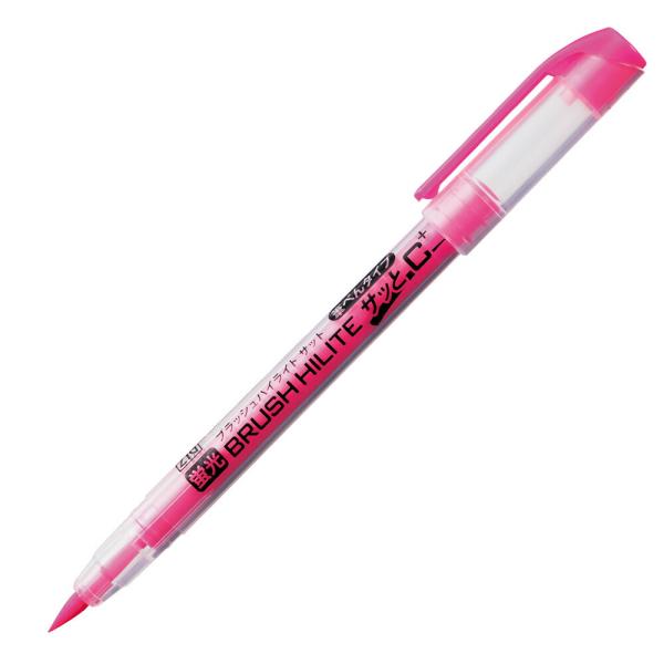 BHSC-55-112　【送料無料】ZIG ブラッシュハイライト サッと C+【送料無料】ZIG ブラッシュハイライト サッと C+サッ！ と引ける蛍光マーカー。筆ぺんタイプだから… 引きたい所だけサッ！ 思い切り、きれいにサッ！ 文字も書...