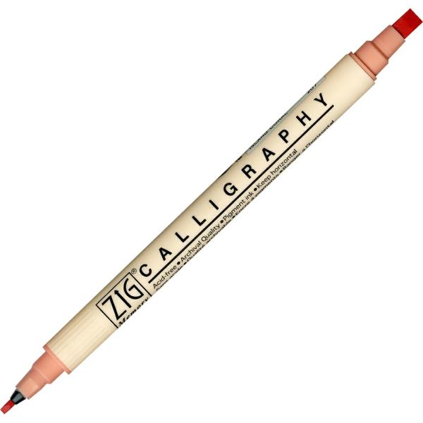 MS-3400-207　【送料無料】ZIG メモリーシステムカリグラフィー【送料無料】ZIG メモリーシステムカリグラフィー5.0mm芯＆2.0mm芯のツインタイプのカリグラフィー用マーカー。色数が豊富でバリエーション豊かに楽しめます。全4...