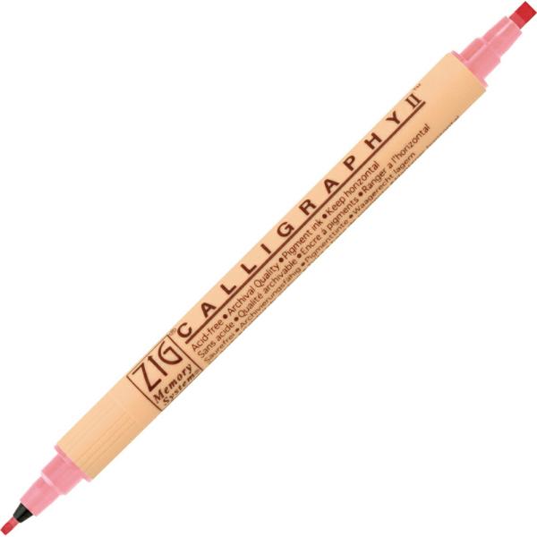 MS-3500-021　ZIG メモリーシステムカリグラフィー2ZIG メモリーシステムカリグラフィー3.5mm芯＆2.0mm芯のツインタイプのカリグラフィー用マーカー。大きな文字と小さな文字を1本で描き分けることができます。カードやスクラ...