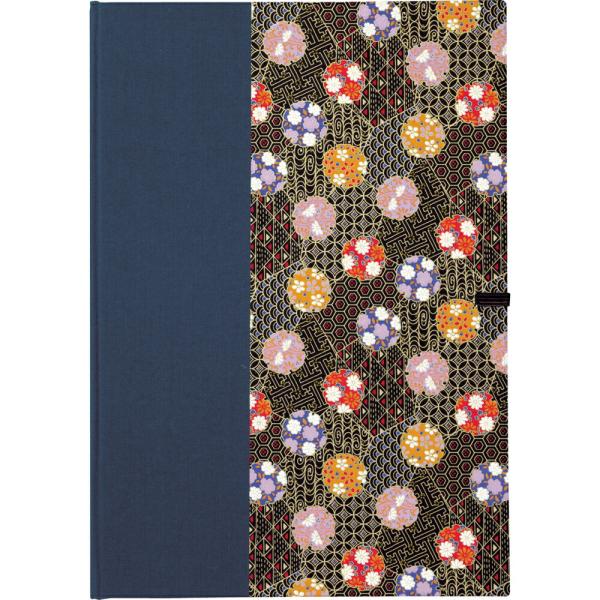 LA27-2　【送料無料】半紙ばさみ友禅紙【送料無料】半紙ばさみ友禅紙半紙・半懐紙の持ち運びや、作品の収納にも便利。素材・色・型：紙・レーヨン紺半紙・半懐紙の持ち運びや、作品の収納にも便利。素材・色・型：紙・レーヨン紺