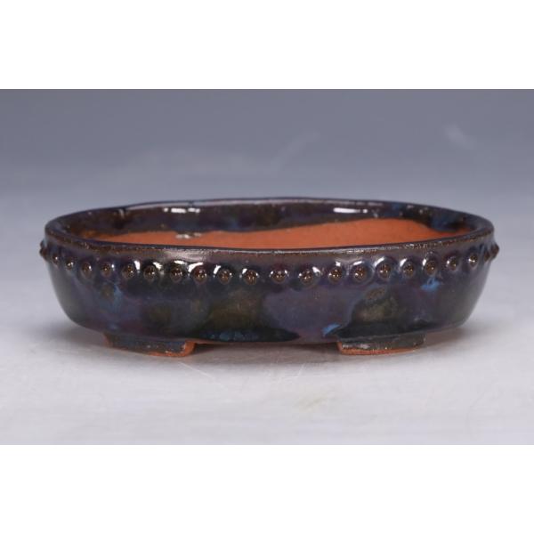 盆栽　鉢　常滑　陶器　泥　山野草　和鉢サイズ：横幅約7.9cm×奥行約5.9cm×高さ約1.9cm（多少の誤差が生じる場合があります。ご了承ください。）※商品画像については、モニターによって色味が若干異なります事ご了承ください。【商品につい...