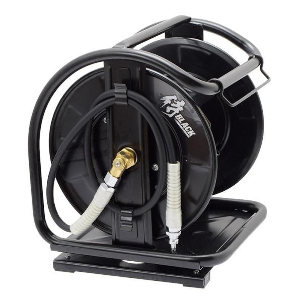 ●高圧ホース専用の空ドラム●2次側接続口にはオートロックスウィングカプラを採用！スウィング機構の為、接続も手軽に出来ます。さらにオートロックシステムで安全性も向上です。●回転第付きのため360度自在にドラムを回転●1次側ホース　6.0ｍｍ×...