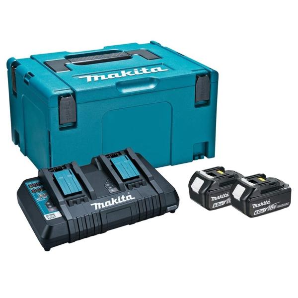 セット内容：バッテリBL1860B×2本・2口急速充電器DC18RD・マックパックタイプ3