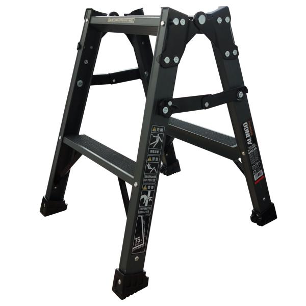 【仕様】■天板高さ（m）:0.52 ■有効高さ［使用最大高さ］（m）:0.52 ■はしごの長さ（m）:1.13 ■はしごの接点（m）:0.71〜0.81 ■設置寸法(幅×奥行ｍｍ）：444×488 ■収納寸法(幅×奥行×高さmm）：444×...