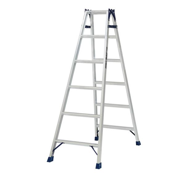 踏ざん幅55mmと広く、昇降しやすく作業性に優れています【仕様】■天板の高さ(m):1.68■はしごの長さ(m):3.57■設置寸法(昇降面×奥行)(mm)：630×1214■保管収納寸法(長さ×幅×奥行)(mm)：1810×635×170...