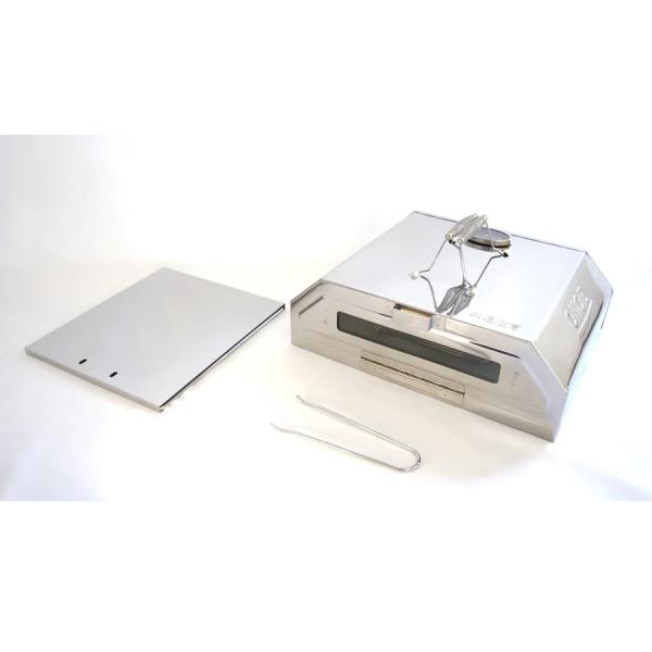 【仕様】■品番：ON-1915■組立サイズ(約)W×D×H：375×290×130mm■ピザプレートサイズ(約)：250×285×10mm■総重量(約)：2.3kg