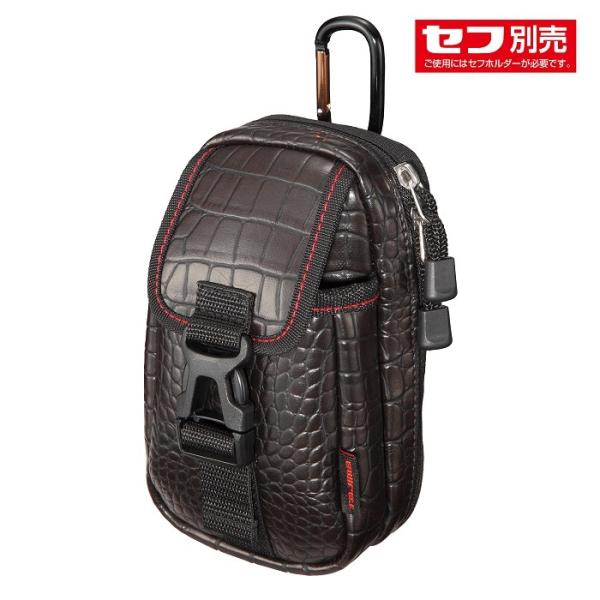 【特徴】●※セフホルダーは別売となります。ご利用にはセフホルダーが必要になります●高強度でしなやかな高耐久合成皮革●ハーネス胸ベルトへ装着するパーツケース●ベルト固定用面ファスナー付き【仕様】■セフ取付収納物総重：3kg■セフ：別売