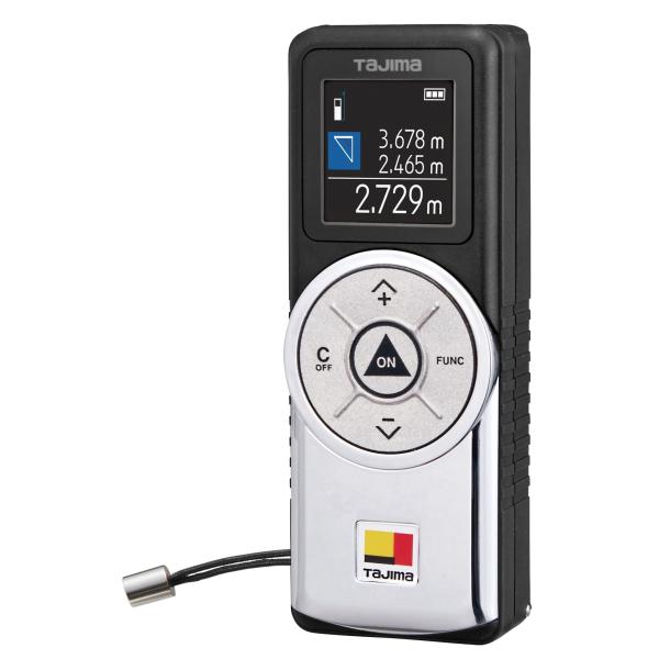 ●セフ着脱式レーザー距離計●設計・施工で仕様頻度の高い機能を搭載●ワンフィンガーで操作できる集中コントローラ採用●文字が大きくて見やすいバックライト付ディスプレイ●胸ポケットにも入るコンパクト設計●表示画面自動回転機能●可動エンドピース●カ...