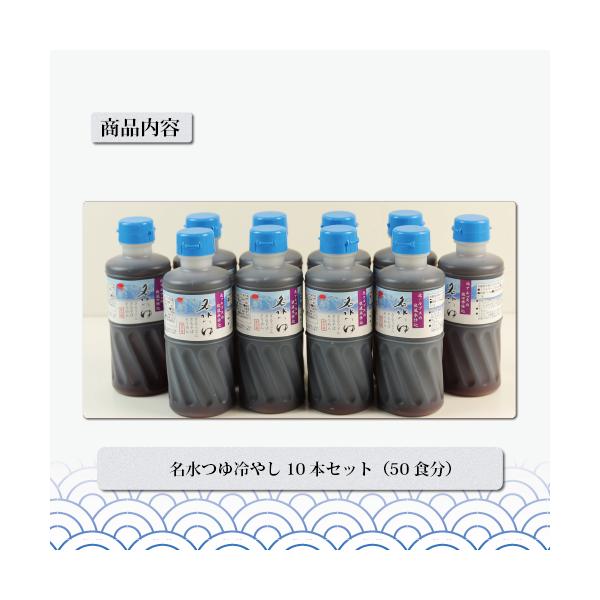 冷し麺と和風つゆの強い味方！毎年夏になると、多くのご家庭の冷蔵庫に数本常備されている「名水つゆ冷し」大人気ロングセラーのストレートタイプの「めんつゆ」です。少し甘口でだし感たっぷりの「名水つゆ」は、ざるらーめん、ざるそば、そうめん、ざるうど...