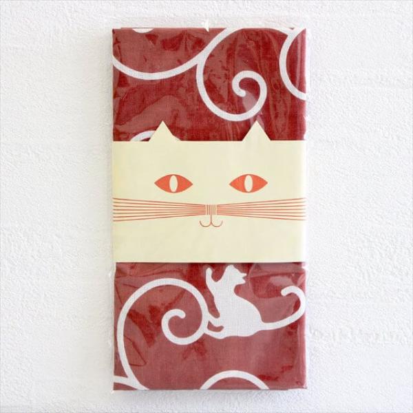 nagasaki-no necoオリジナルデザインの手ぬぐい。尾曲がり猫のしっぽが、日本の伝統文様「唐草模様」になりました。ーーーーーーーーーーーーーーーーーーサイズ：W35cm×H90cmーーーーーーーーーーーーーーーーーー