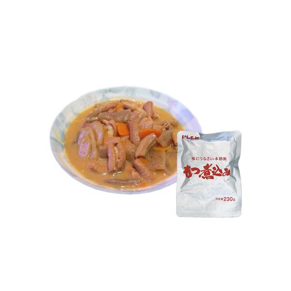 野菜のたっぷり入ったボリューム満点のもつ煮です。居酒屋様、焼き鳥屋様、ホテル様、いろいろなところで小鉢でお使い頂いています。原材料名：国産豚もつ、コンニャク、にんじん、白味噌、ごぼう、　　　　　発酵調味料、 澱粉、砂糖、食塩、香辛料、調味料...