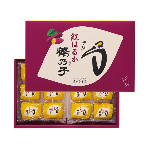【新発売！】季節の鶴乃子に、秋の味覚「さつまいも」を使用した秋限定の鶴乃子が新登場です。国産のさつまいも「紅はるか」の甘さと風味を生かして炊き上げたまろやかな餡を、ほんのり紫色に色づいたふんわり生地で包みました。食べやすい小ぶりサイズの鶴乃...