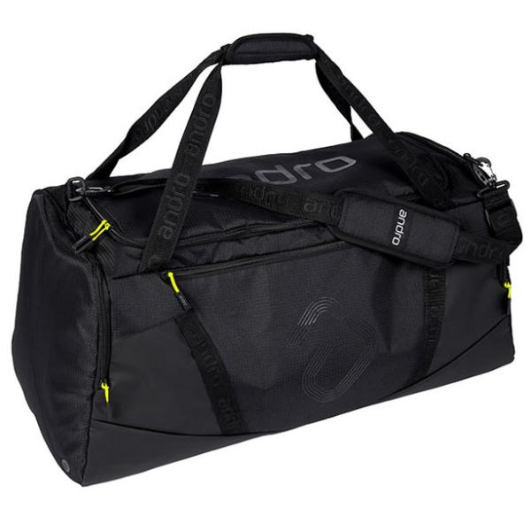 【発売日：2024年06月30日】シンプルかつクールなデザインの大容量ボストンバッグ。【サイズ】75×36×36cm【素材】ポリエステル、裏地：ポリウレタン【400021053】ブラック×ネオンイエロー【発売日】2024年6月発売予定