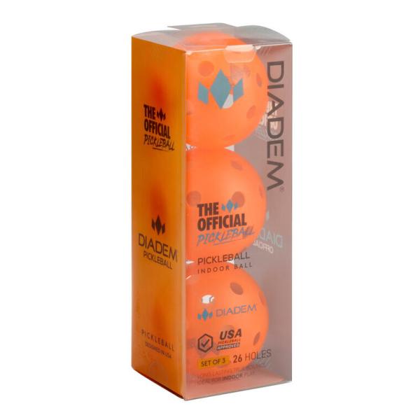 DIADEM ダイアデム ピックルボールインドアボール 12個入（OFFICIAL PICKLEBALL INDOOR BALL 12PK）ピックルボール用ボール USAPA認定球 SSK正規取扱 全国送料無料。DIADEM（ダイアデム）オ...