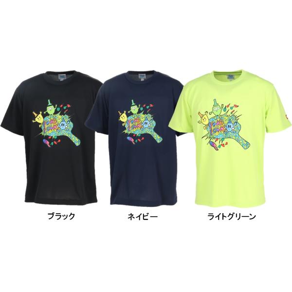 デザイナーLETI 初のDTFプリント！カラフルに色鮮やかに自由を表現★童心に戻って卓球を楽しもう！●カラー：ブラック・ネイビー・ライトパープル・オレンジ・ライトグリーン●男女兼用サイズ：130・140・150・XS・S・M・L・XL・XX...