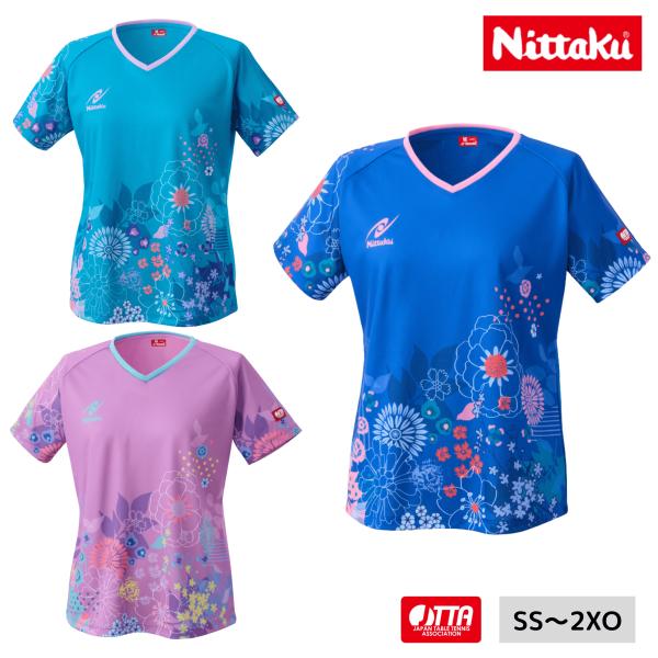 【発売日：2026年01月21日】上品な華やかさを。和モダン調の花柄スタイルカテゴリ:ユニフォーム分類:女子用カラー:ルリアオ（HA-1）、チグサミドリ（HA-2）、アヤメムラサキ（HA-3）素材・材質:ポリエステル100％サイズ:SS・S...