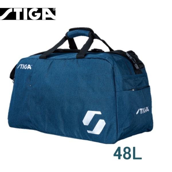 STIGAマークがポイント！外側に小物を収納できるポケット付きです。遠征にも持っていけるバッグです。BAG RIVALArt no. 1421-0006-80　ピーコートブルーサイズ：54×31×29cm容量：48LMADE IN CHINA