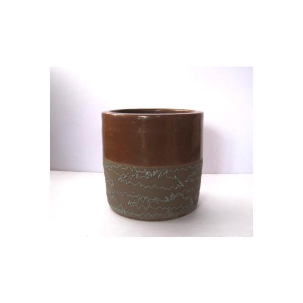 陶器の火鉢　サイズ：（約）外径25cm×H24cm※こちらは120サイズの送料となります。