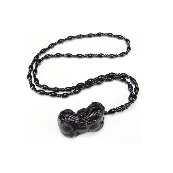 ●自社管理番号 K1-4-802大きいサイズ 迫力 ヒキュウ ネックレス●材質AAAオブシディアンデカヒキュウ彫り約45x27x16.5mm※天然石彫り品のため若干目立たない小傷があることがございます。目立つ傷がございません。高級ベン石ネッ...