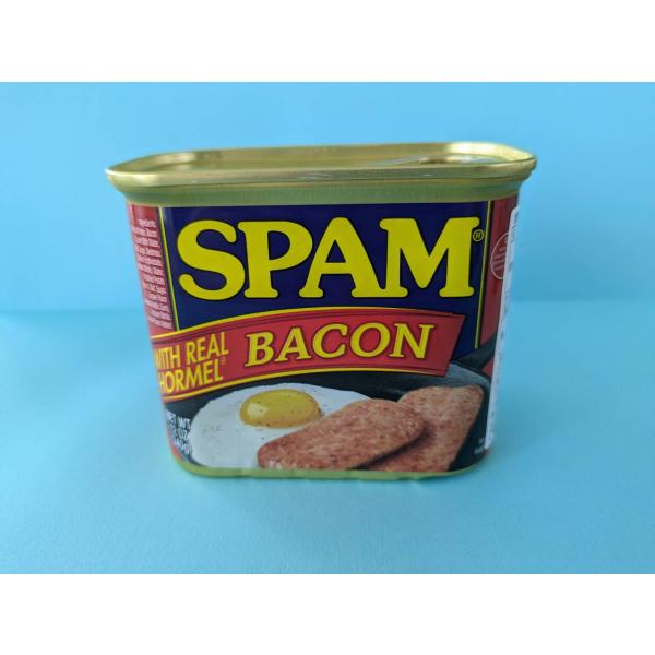 沖縄では定番の食材　SPAM（ポークランチョンミート）米国ホーメル社が1936年、世界に先駆けて開発したポークランチョンミートの元祖！最高級の品質を誇る逸品です。スパムとは“スパイスド・ハム”の略。商品名 ランチョンミート内容量 340g品...