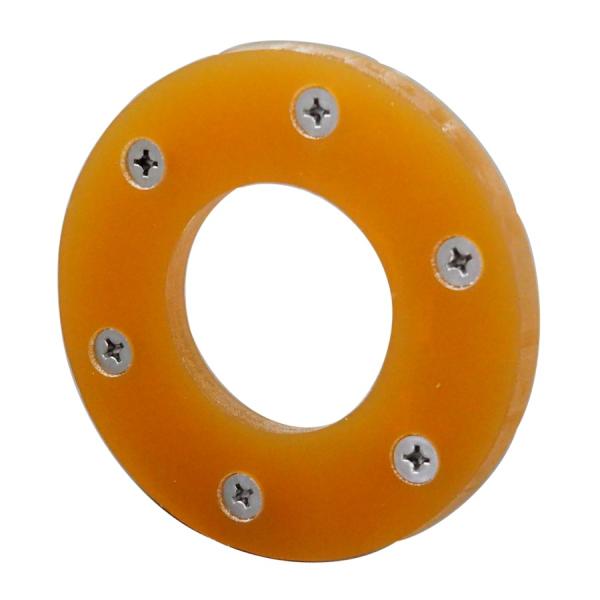 【石材用吊りクランプ 交換用ウレタンパット 丸型(特大) WK-120L】・牧野鉄工所製石材用クランプ接地面用の交換用ウレタンゴムです。表面がボロボロになると吊り上げる力が弱くなり、対象物が落下する危険がありますので、早めの交換をおすすめい...