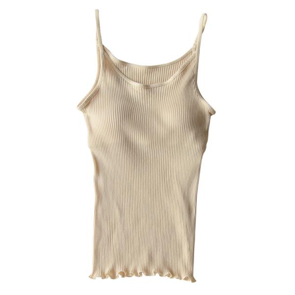 オーガニックコットン100％、凹凸のあるリブ編みなので、よく伸び、体にフィットします。締めつけ感がなく、着ているのを忘れそうなほどやわらかな着心地。生地は丸編みの機械で編みたてた、筒状のものを使用しています。そのためサイドに縫い目がなく、ゴ...