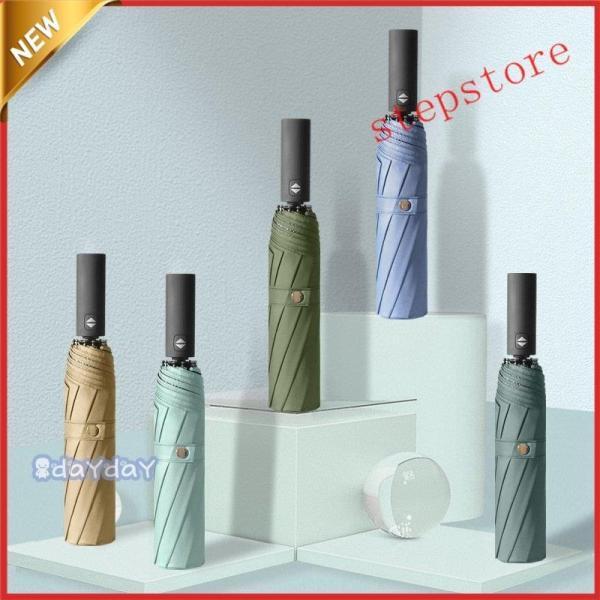 283608商品名：折り畳み傘 日傘 雨傘カラー：自動型（ブラウン、ライトブルー、グレー、ダークグリーン、サックスブルー、ダークブルー、草緑、ベージュ）　　　　　　手動型（ベージュ、草緑、グレー、ブラウン、サックスブルー）生地：ポリエステル...