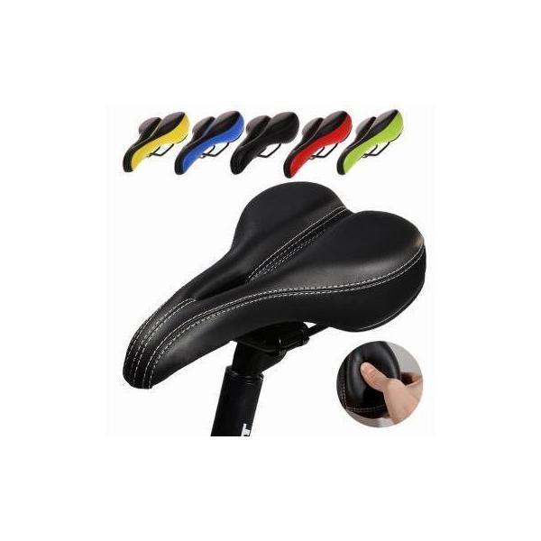 自転車 サドル クッション 衝撃吸収 痛くない 交換 ソフトサドル 肉厚 通気性 穴開き やわらかい おしゃれ スポーティ 保護 予備 低反発