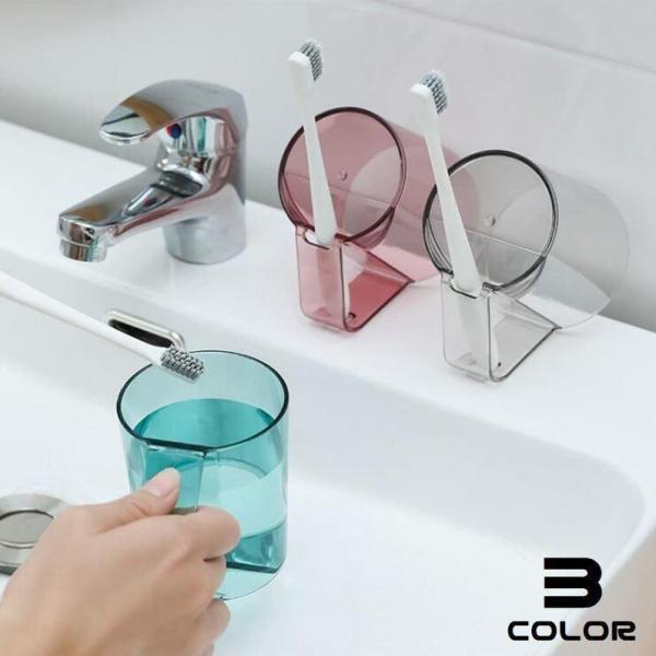 ひっくり返して水が切れるから衛生的♪歯ブラシスタンド付きの歯磨きコップです。サイズについて画像をご参照ください。素材についてPS（ポリスチレン）カラーについて生産ロットにより柄の出方や色の濃淡が異なる場合がございます。お使いのモニターや撮影...