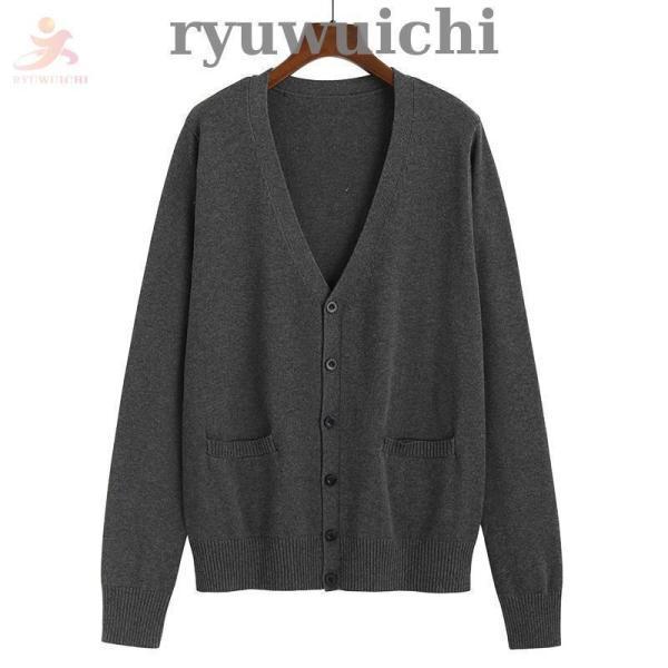 ■商品詳細：カラー：/グレー/ブラック/ベージュ/ネイビー/ダークグレーサイズ：/XS/S/M/L/XL/2XL/3XL/4XL/5XL素材：ポリエステル?その他★キーワード：スクール ニットカーディガン 綿 Vネック 女子 制服カーディガ...