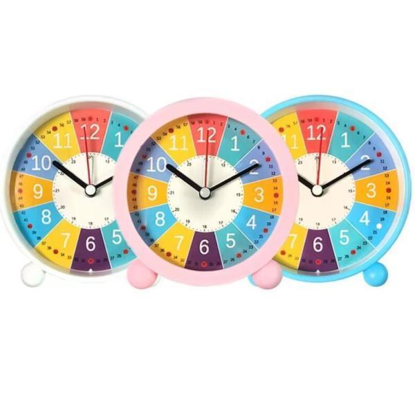 ?部屋の装飾これは子供のために特別に設計された目覚まし時計です。小さくて絶妙で美しくスタイリッシュな目覚まし時計、間違いなく素敵な寝室の装飾です。常夜灯のデザイン：暗闇の中で背面の夜灯ボタンを押すと、柔らかな光がまばゆいばかりではなく滑らか...