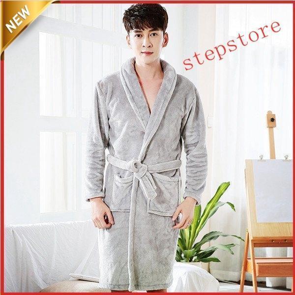 商品詳細：カラー：/ライトグレー/ホワイト/コーヒー/ネイビー/ダークグレー/ブラックサイズ：/L/XL/2XL商品説明●お風呂上りにサッと着れるバスローブ♪●一年中快適に着れるふんわり素材。●吸水性抜群のマイクロファイバー素材で、こすらず...