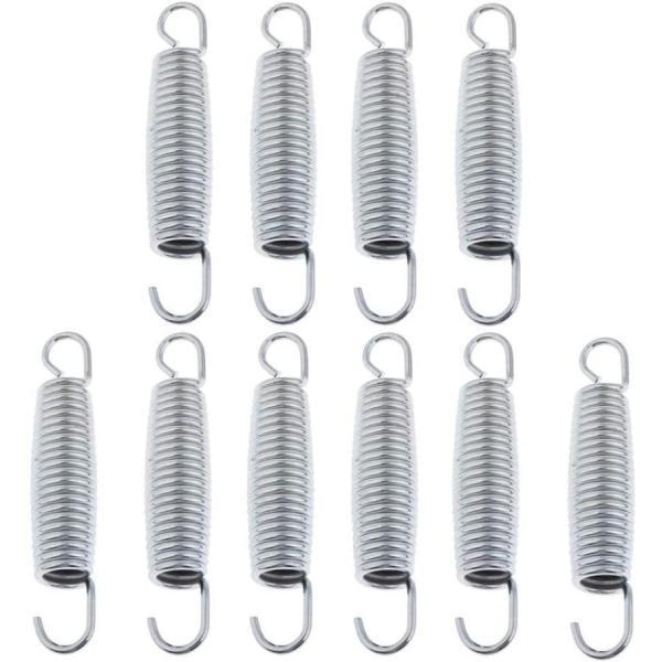 仕様:- 材料：70＃炭素鋼- 線径：3.0ｍｍクロムメッキ、酸化防止材料、優れた品質、耐久性あります。子供ジャンプベッドパーツテンションスプリング、大人バンジージャンプベッドスプリング、遊び場トランポリン専用のアクセサリー。注意：手動測定...