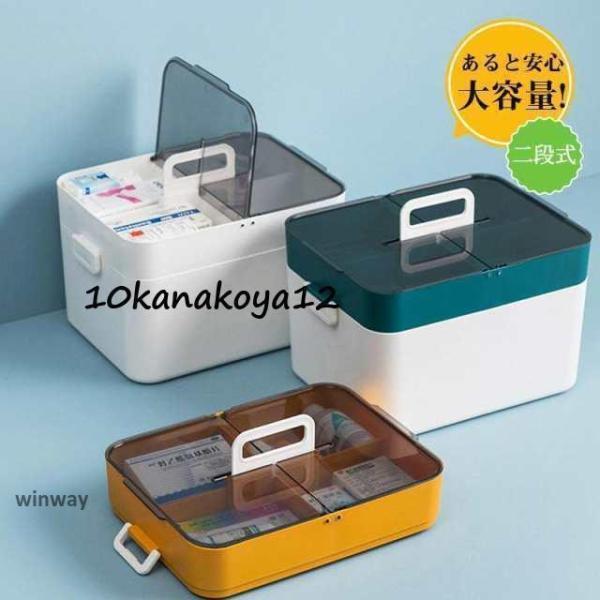 ■商品説明シンプルでも収納容量は十分。お持ちの救急品や常備薬を一緒に入れていただけます。きれいにすっきり収納されて使いたい薬が一目瞭然 ！薬品をすっきり収納できるそうです。収納が苦手な方にもおすすめの救急箱となっております。大切な医薬品を湿...