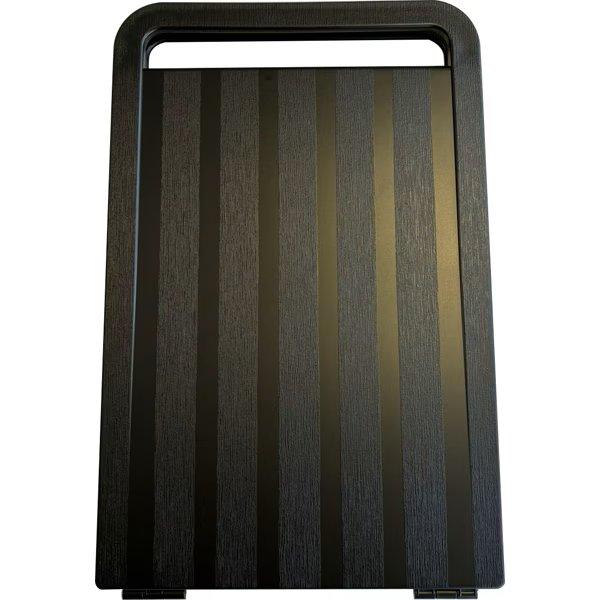 NB00075 イケナガ 角型両面ミラー ブラックシンプルな角型デザイン。取っ手も大きく使いやすい！鏡サイズ：210×290mm×2面枠サイズ：230×370×20mm