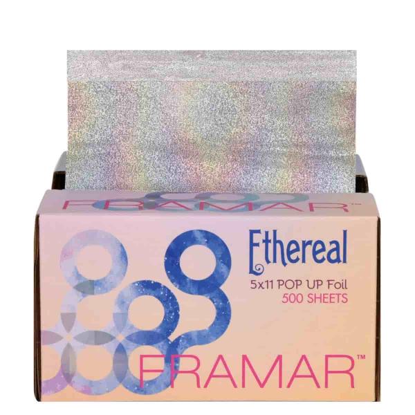 フラマー ポップアップホイル イーサリアル 500枚入FRAMAR POP UP FOIL Ethereal 500 SHEETSPU-500ETH究極のインスタ映えカラーホイルが登場！美容師が使いたくなる魅力的な3種のカラー展開。一枚ずつ...
