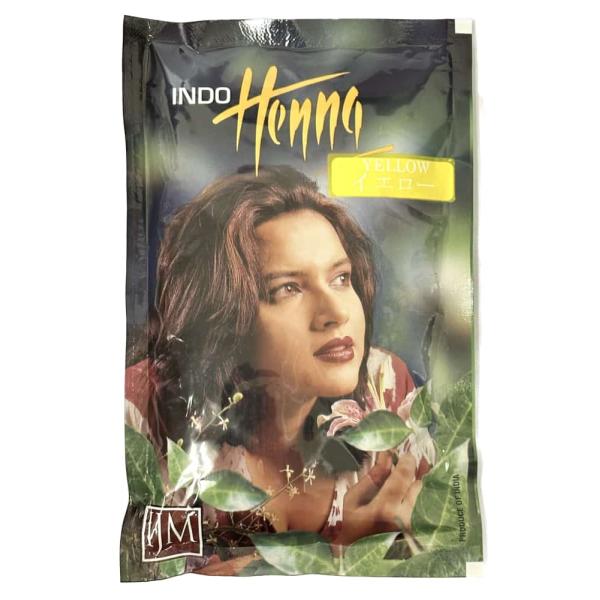 インド・ヘナ　イエロー 100g ▲黄色黄色に発色し、赤みを抑えるためにも使用できます。髪に優しい、トリートメント＆ヘナエステカラーヘナは日本では栽培できず、熱帯地方特有の植物でミソハギ科に属します。中でも最も品質の高いヘナはインド産のもの...