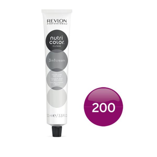 レブロン ニュートリカラークリーム Ft 200 チューブタイプ バイオレット 100mlREVLON nutri color cremeサロン専売品レブロン カラートリートメント髪に栄養・色・ツヤをプラス。