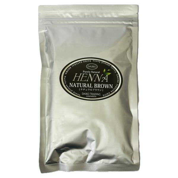 ダイコーヘナ ナチュラルブラウン 100gダイコウ ヘナ ナチュラルブラウン自然な茶色に染めたい方へお勧めです。全配合成分はキングオブヘナとインディゴのみの植物100%です。ヘナのオレンジ色とインディゴの藍色がブレンドされているため白髪を茶...