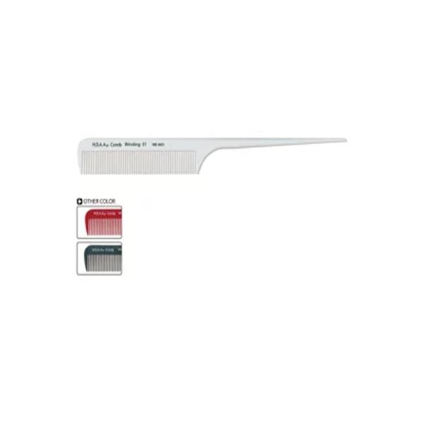 N.B.A.A. ワインディングコーム 01(NB-W01) グレー現在の多種多様なロッドに対応し、厚めや広めのスライスに対し櫛歯のピッチと長さを絶妙に配置し、テンションが適度に入りやすく、シェープしやすい形状に設計しました。本製品はスタイ...