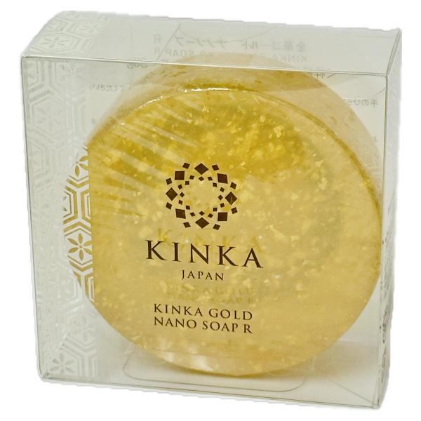 金華ゴールド ナノソープ R C241-020 80g熟成した透明ソープの中に金箔(整肌成分)を封じ込めました。空気を含ませながら泡立てると、もこもことした弾力泡がすぐにできあがります。弾力泡が毛穴の奥からしっかりと汚れを落とします。金箔の...