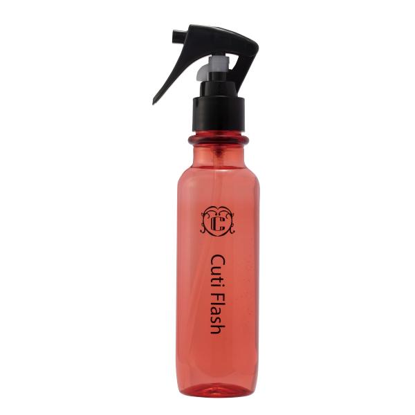 キューティフラッシュ 150mlヘアアイロンやドライヤーの熱で完成する毛髪補修ヘアトリートメント感熱毛髪補修＆スタイル記憶。キューティクル補修に特化した処方の洗い流さないトリートメント。γ-ドコサラクトンの感熱補修効果によりドライヤーやヘア...