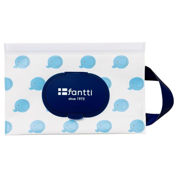 「商品情報」おしりふきやウェットティッシュを収納し使いたいときにサッと取り出せる便利なポーチです。バッグやベビーカー、車内にも取り外し可能なスナップブタン付きで外でもいつでもサッと取り出せます。「主な仕様」サイズ：約H14.5×W22×D5...