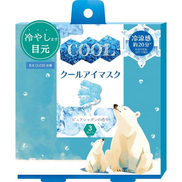 「商品情報」まぶたまでじんわりCOOL Cool＆Aroma●素材:【表面材】ポリプロピレン/ポリエチレン/ポリエステル/香料 【吸熱材】水/グリセリン/ポリアクリル酸ナトリウム/ソルビトール/メチルパラベン/ポリアクリル酸アンモニウム/ハ...
