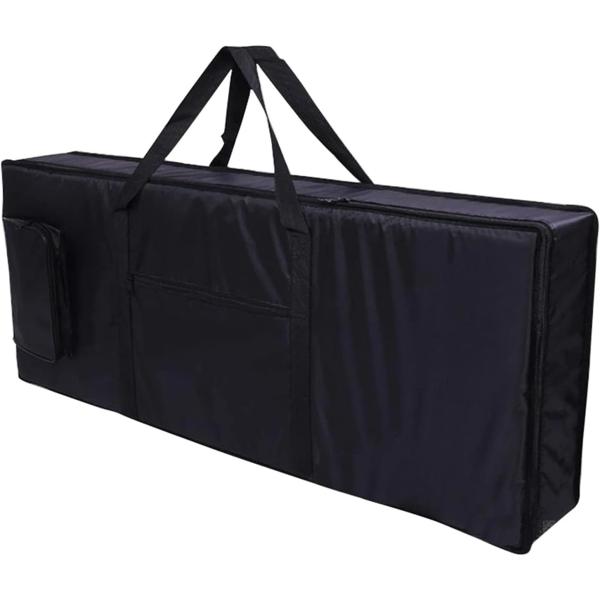 【3way多機能】手提げタイプ、ショルダータイプ、肩掛けタイプの3通りの使用方法を持っている多機能3WAYキーボードケースです。ベーシックで使いやすいブラック。耐水性と耐振性に優れたオックスフォード素材を採用。ジッパー仕様でキーボードの出し...