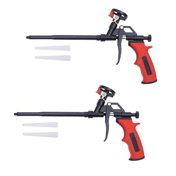 【クリーナー不要】予備バルブを搭載しているので、使用後はフォームボトルを外す前にバルブを閉めてください。そしてガン内部に残ったフォームを出し続けてください。このため、ガンはクリーナーを使わなくても内部で詰まらないようになります。費用の節約に...